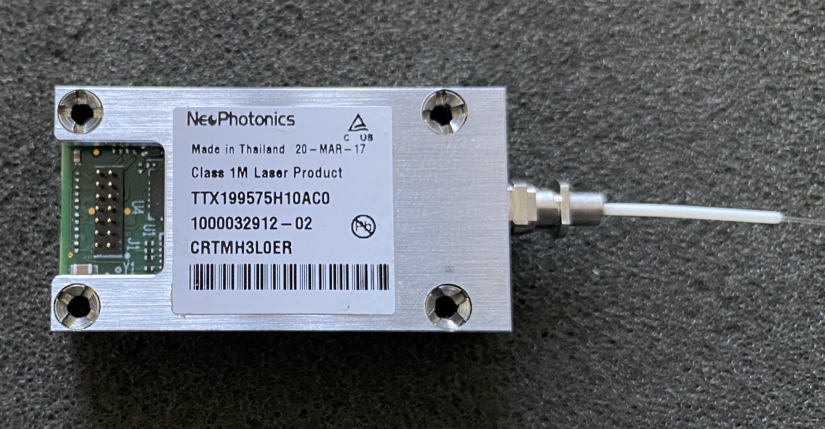NeoPhotonics 104CH Micro-ITLA C Band 16dBm Narrow Linewidth 20kHz ... NeoPhotonics 104CH Micro-ITLA C Band 16dBm Narrow Linewidth 20kHz ...